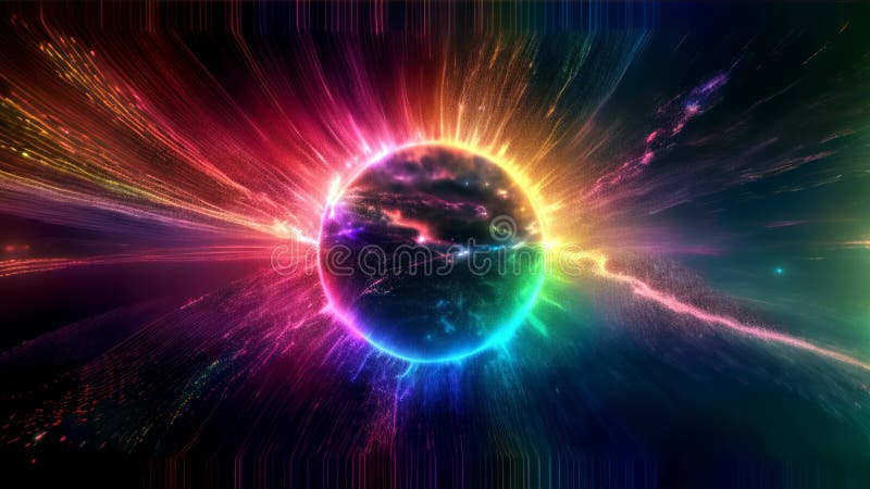 Explosion of Light stock footage. Video of physics, dynamic - 303681300