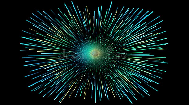 Explosion Line Equalizer Generative AI Stock Illustration ...