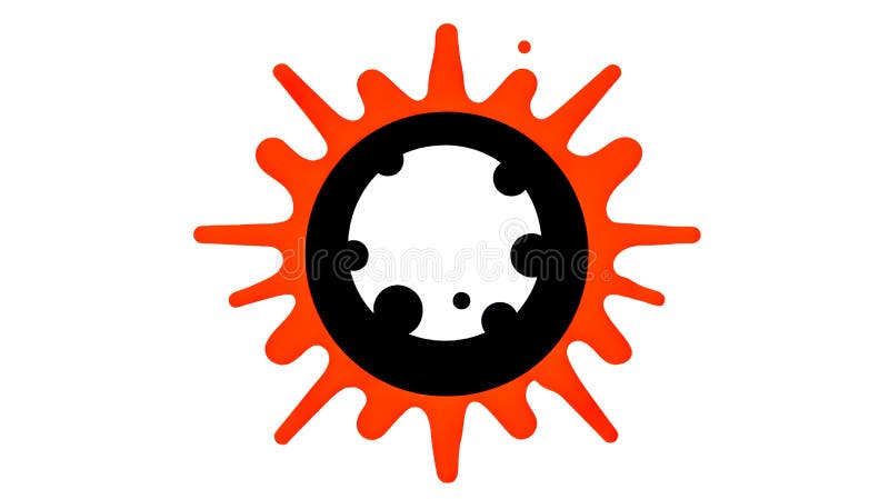 Explosion Logo, Mine or Bomb Explodes, Generative AI. Stock ...