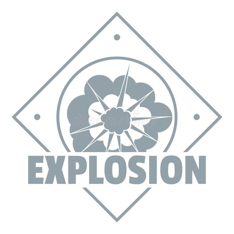 Art Explosion Logo, Simple Gray Style Stock Vector - Illustration of ...