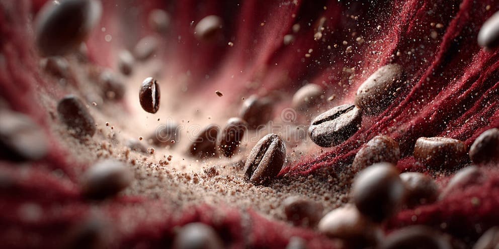 Explosion Loop with Dynamic Beans and Drifting Grounds in Motion Stock ...