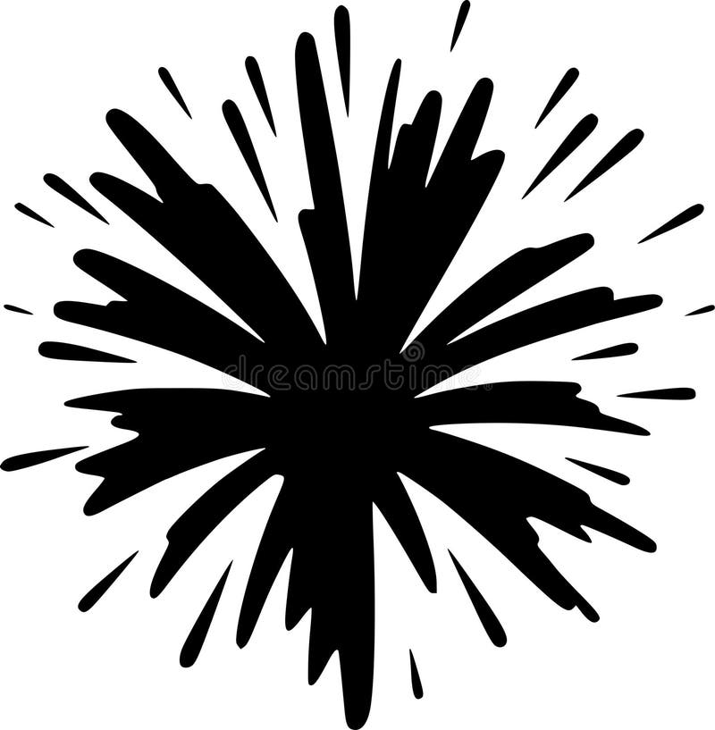 Explosion - Minimalist and Flat Logo - Vector Illustration Stock Vector ...