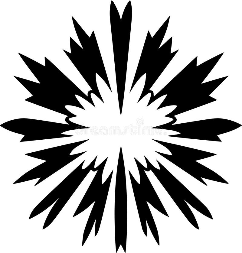 Explosion - Minimalist and Simple Silhouette - Vector Illustration ...