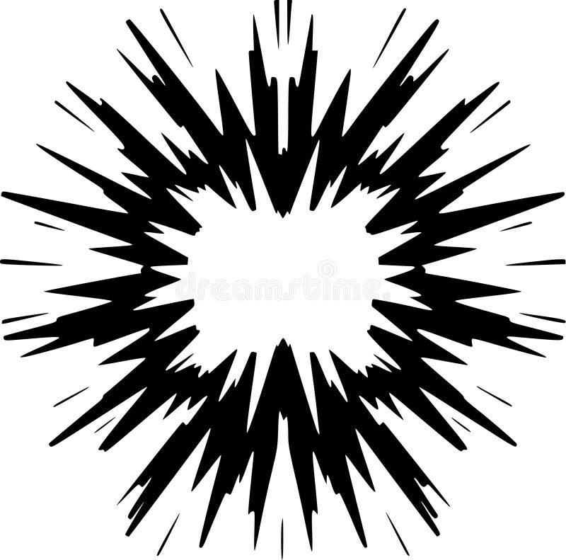 Explosion - Minimalist and Simple Silhouette - Vector Illustration ...