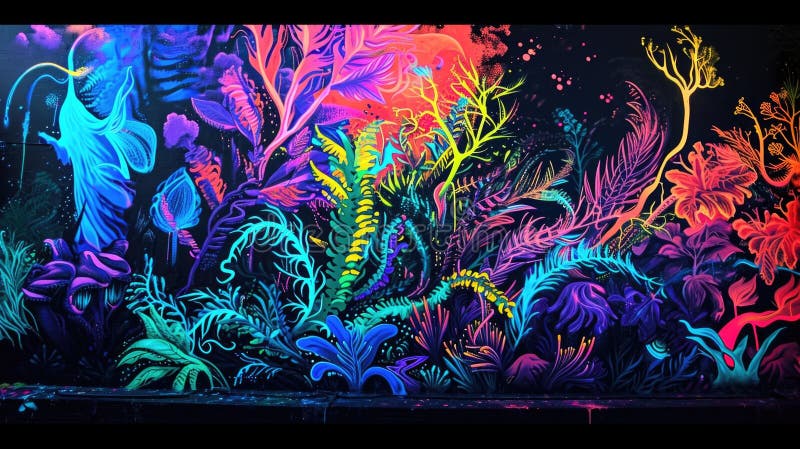 An Explosion of Neon Colors Engulfs the Screen Leaving Behind a ...