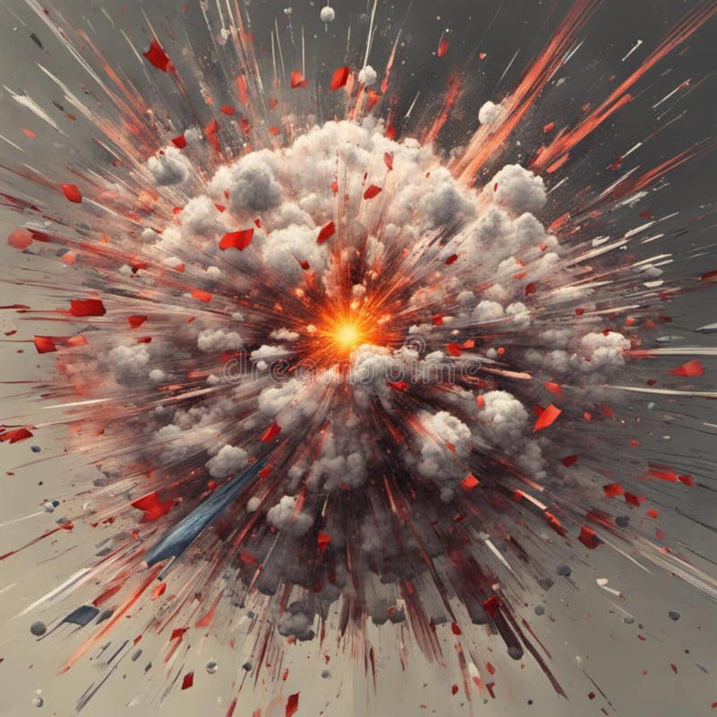Explosion. Nova: a Celestial Explosion Stock Illustration ...