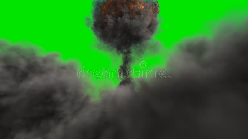 The Explosion of a Nuclear Bomb. Realistic Atomic Bomb Explosion with ...