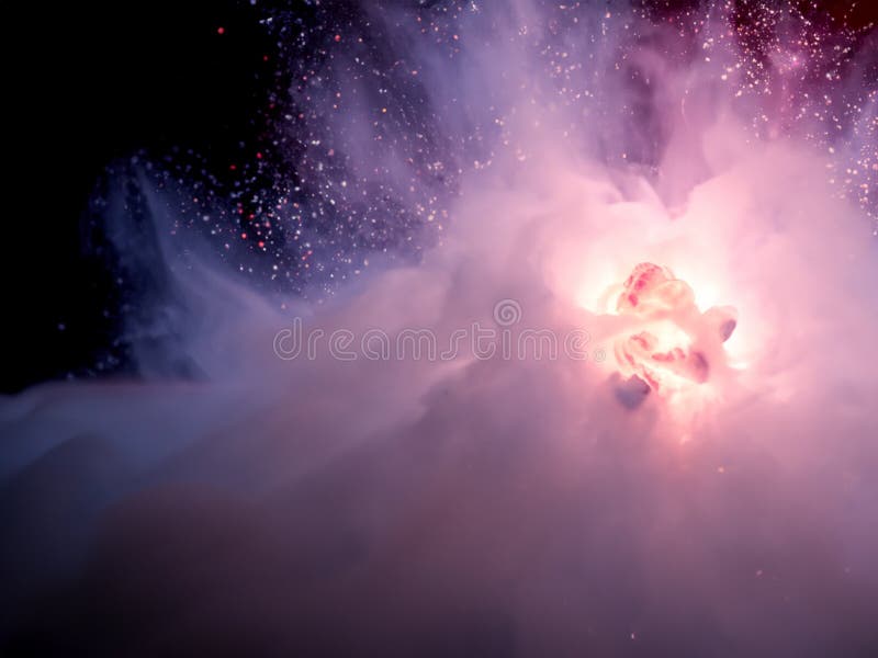 Explosion of Nuclear Fusion Powder Stock Illustration - Illustration of ...