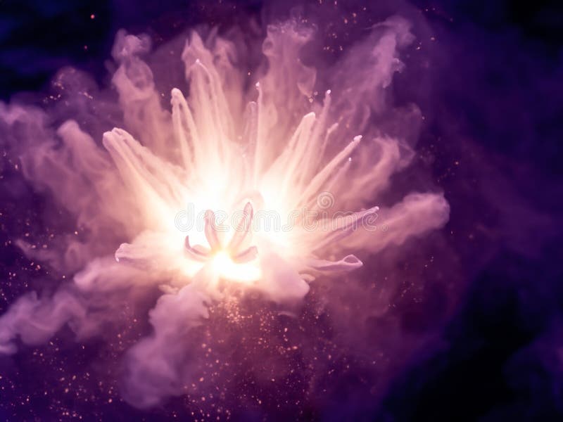 Explosion of Nuclear Fusion Powder Stock Illustration - Illustration of ...