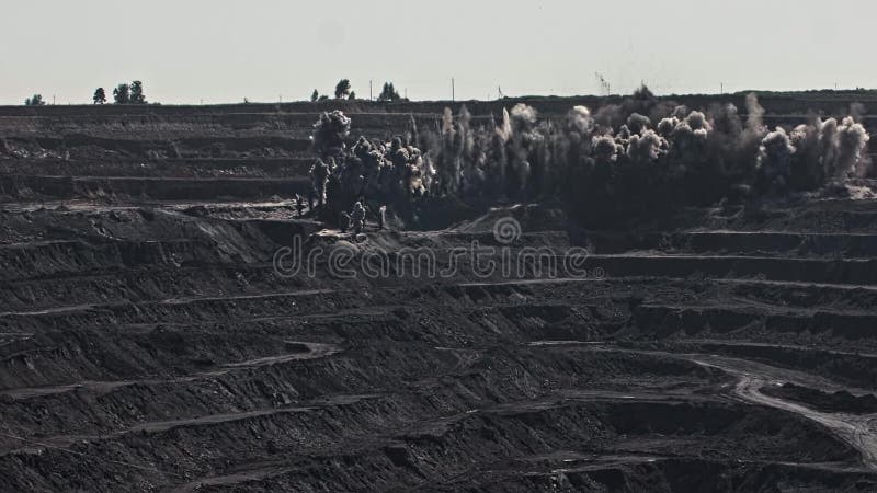 Open Pit Mine, Blasting Hole, Iron Ore Mine, Extraction of Iron Ore ...