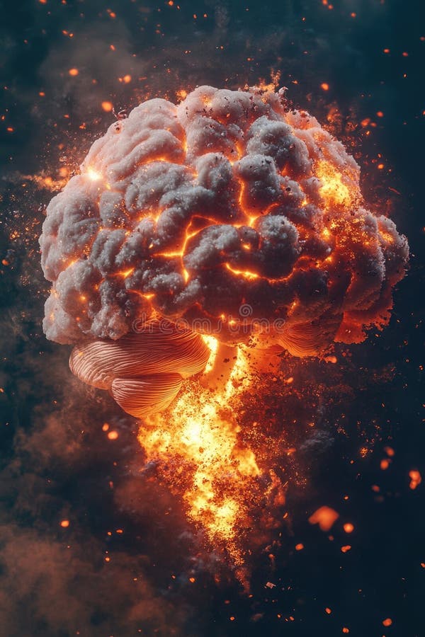 Massive Explosion Orange Yellow Smoke Fills Air Stock Photos - Free ...