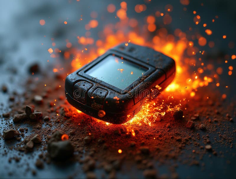 Explosion of Pager Stuffed with Explosives. Fire and Ignition of ...