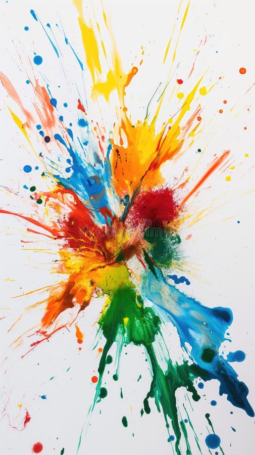 Explosion of paint stock photo. Image of explosion, yellow - 307229698