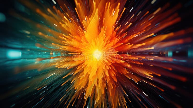 Explosion of Particles. Abstract Background Stock Illustration ...