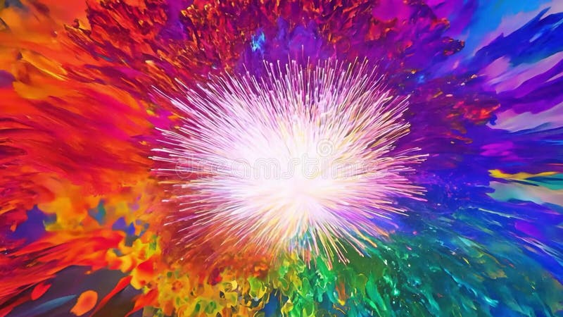 An Explosion of Particles of Colorful Paint Stock Video - Video of ...