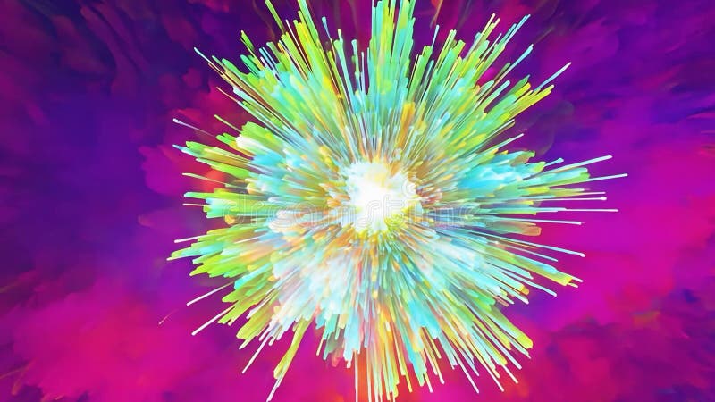 An Explosion of Particles of Colorful Paint Stock Footage - Video of ...