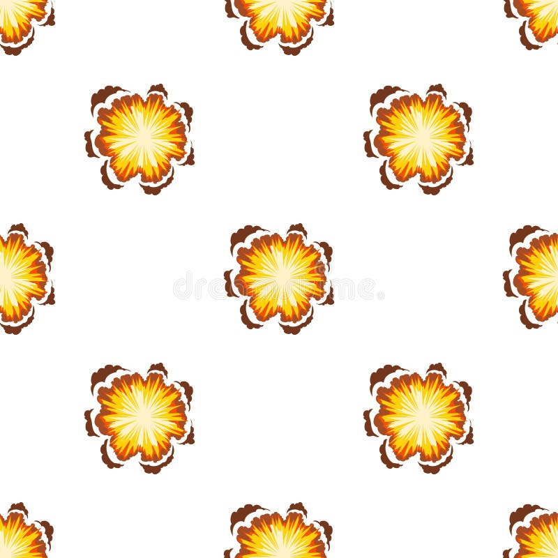 Explosion Pattern Seamless Vector Stock Vector - Illustration of bomb ...