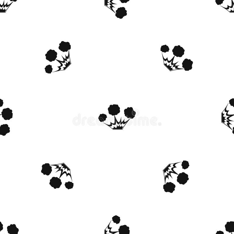 Explosion Pattern Seamless Black Stock Vector - Illustration of boom ...