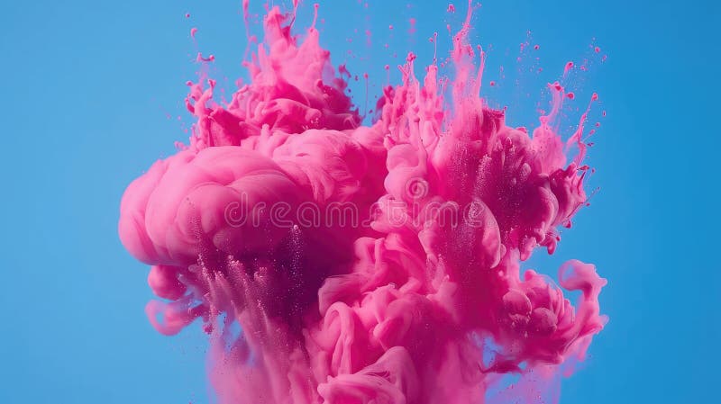 Explosion of Pink Color. Abstract Colored Background Stock Photo ...