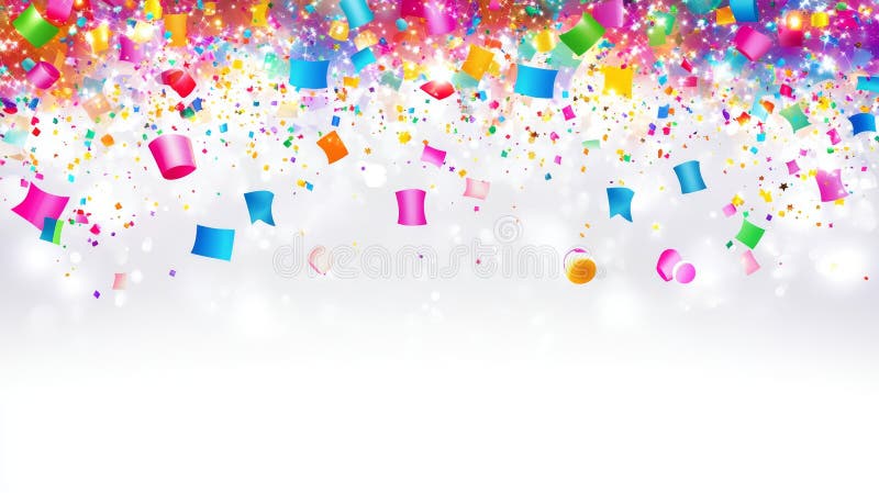 An Explosion of Pink and Gold Confetti Represents Joy and Celebration ...