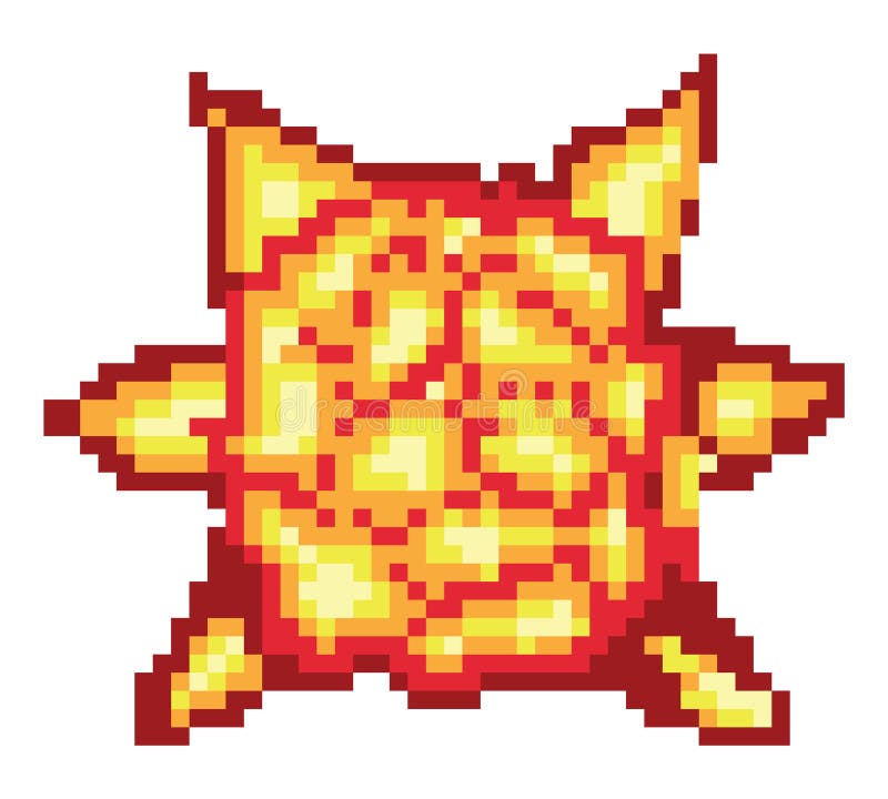 Pixel Art Explosion Animation Frames Stock Illustrations – 29 Pixel Art ...