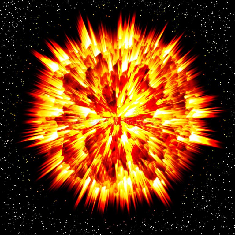 Explosion of planet stock illustration. Illustration of stars - 23654133