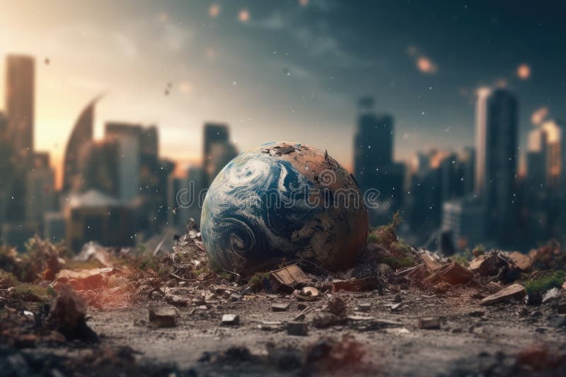 Explosion. Planet Earth is in Danger. Global Warming. Apocalypse ...