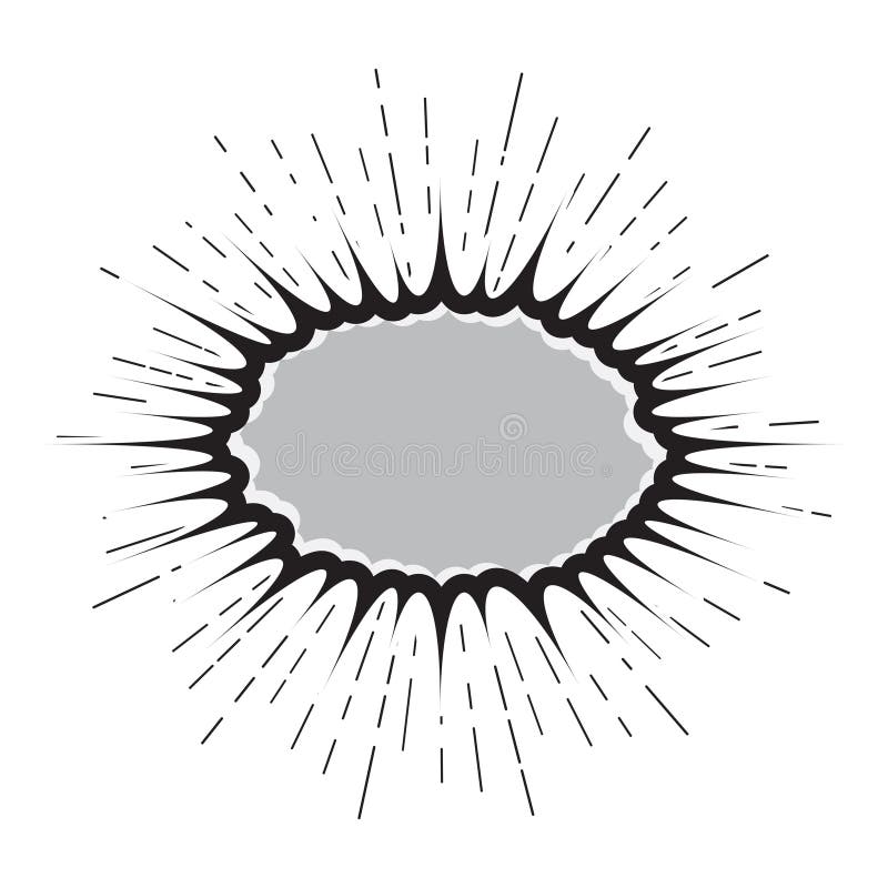 Explosion Pop Art Cartoon Comic Isolated. Vector Illustration Stock ...