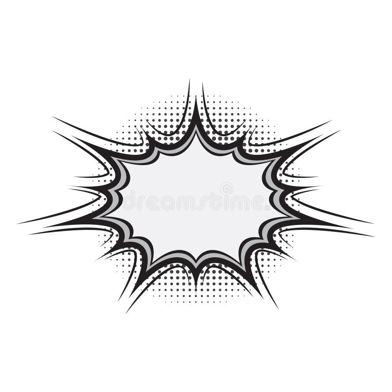 Explosion Pop Art Cartoon Comic Isolated. Vector Illustration Stock ...