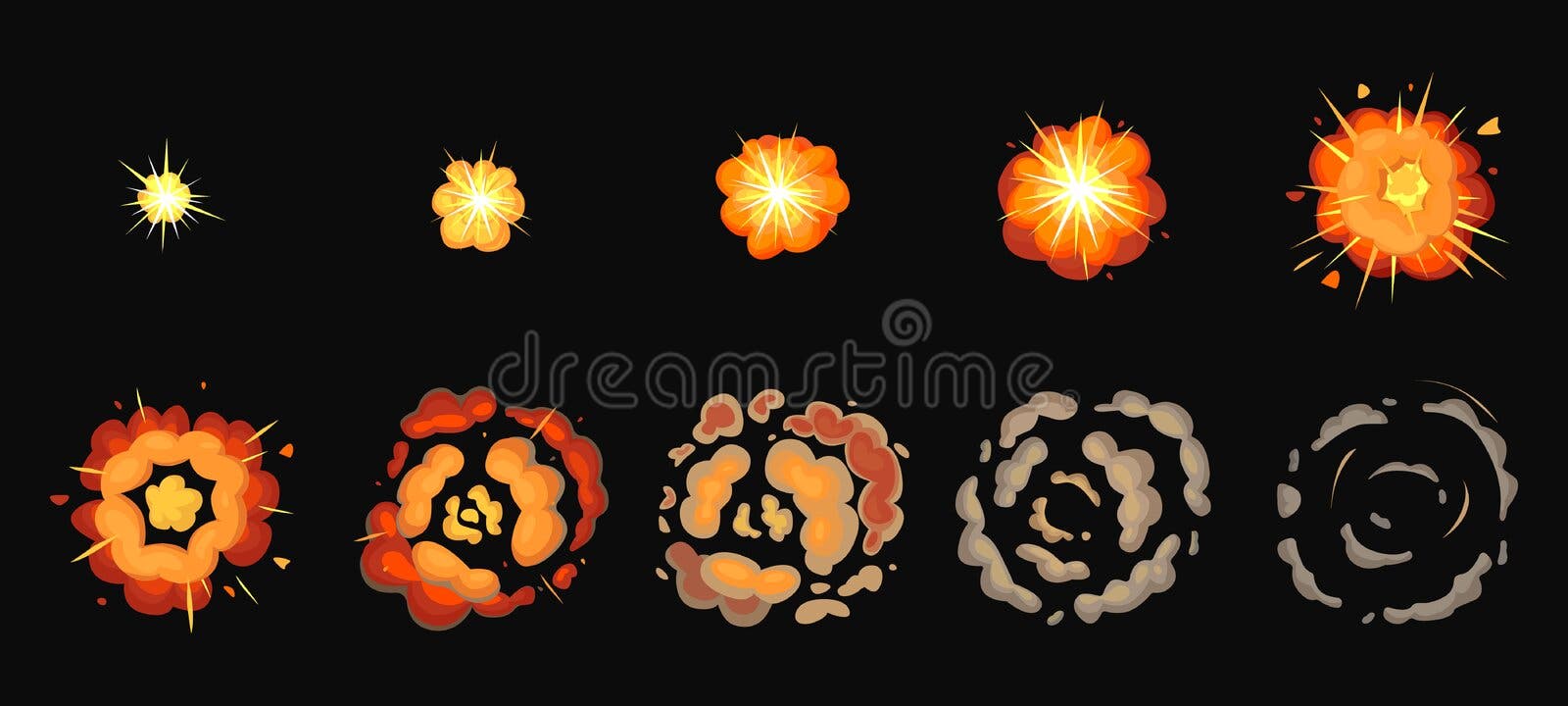 Consecutive Phases of a Shot from a Weapon, Pistol, Rifle, Shotgun ...