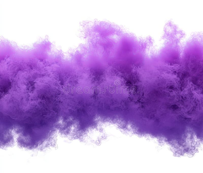 An Explosion of Purple Smoke on a Transparent Background. Stock Photo ...