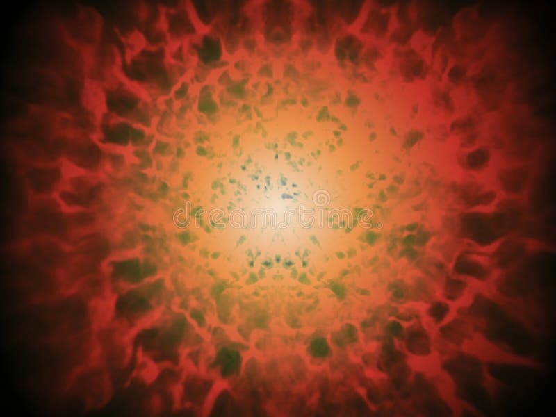 Explosion red fire ball stock illustration. Illustration of energy ...