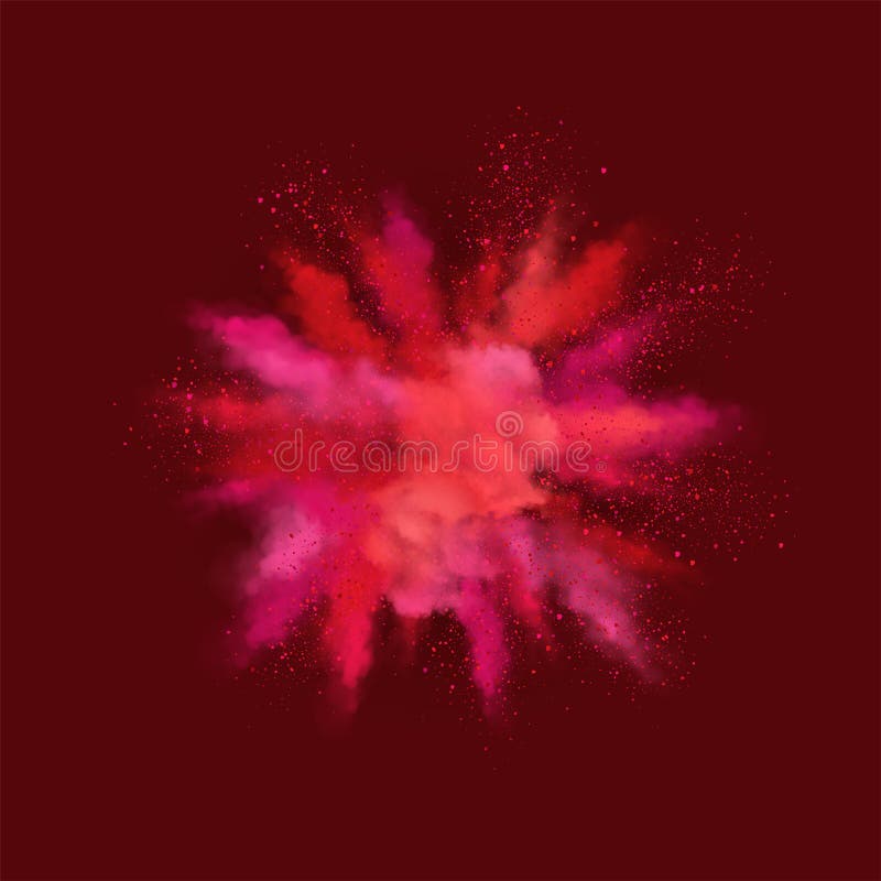 Abstract Design Of Red Powder Cloud Stock Image - Image of beautiful ...