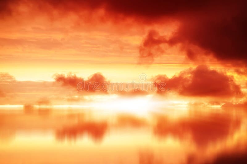 Explosion in the Red Sky stock photo. Image of evening - 153541838