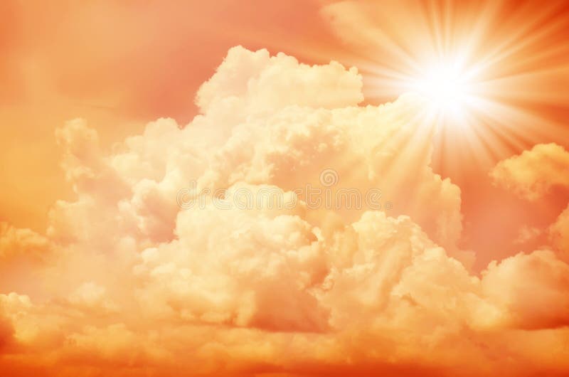Explosion in the Red Sky stock image. Image of sunbeam - 153709329