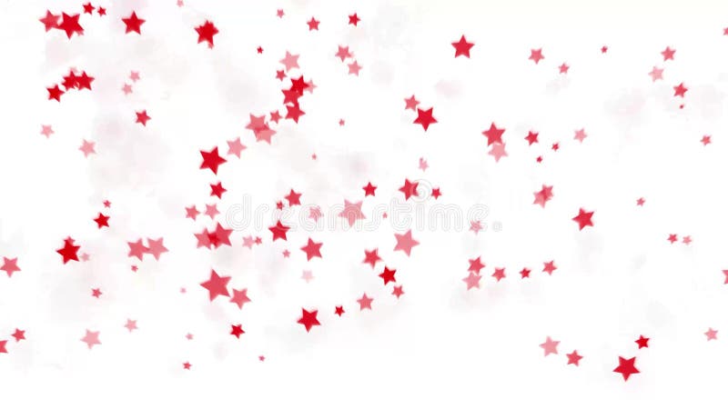 Explosion of Red Stars on a White Background, Fly Apart Stock Video ...
