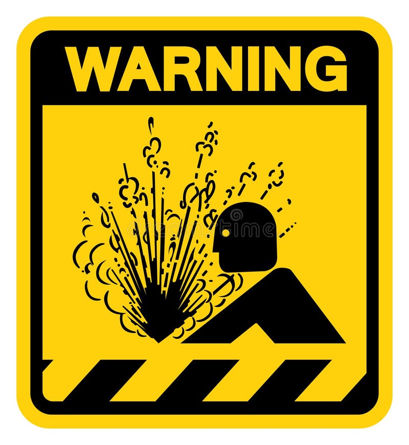 Explosion Release of Pressure Warning Sign, Vector Illustration ...