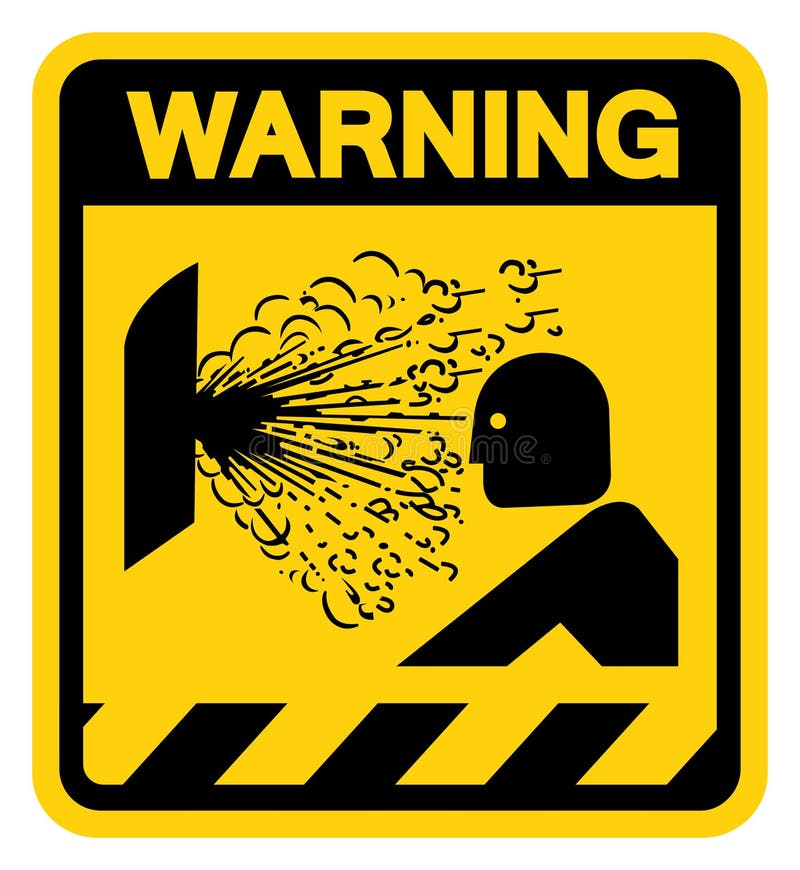 Explosion Release of Pressure Warning Sign, Vector Illustration ...