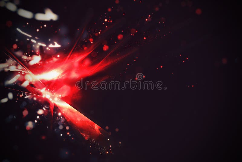 Explosion rouge illustration stock. Illustration du élément - 52418751