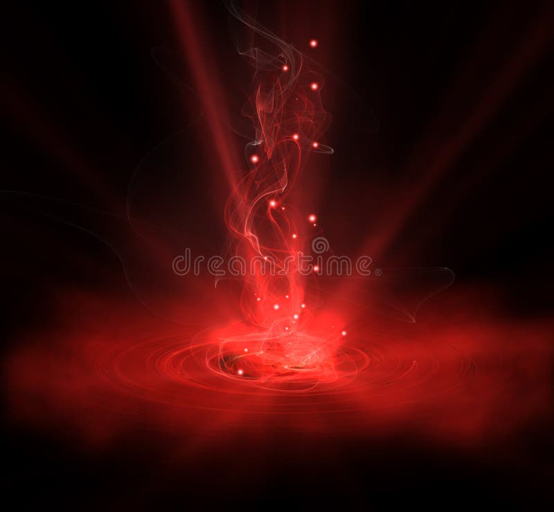 Explosion rouge abstraite illustration stock. Illustration du ...