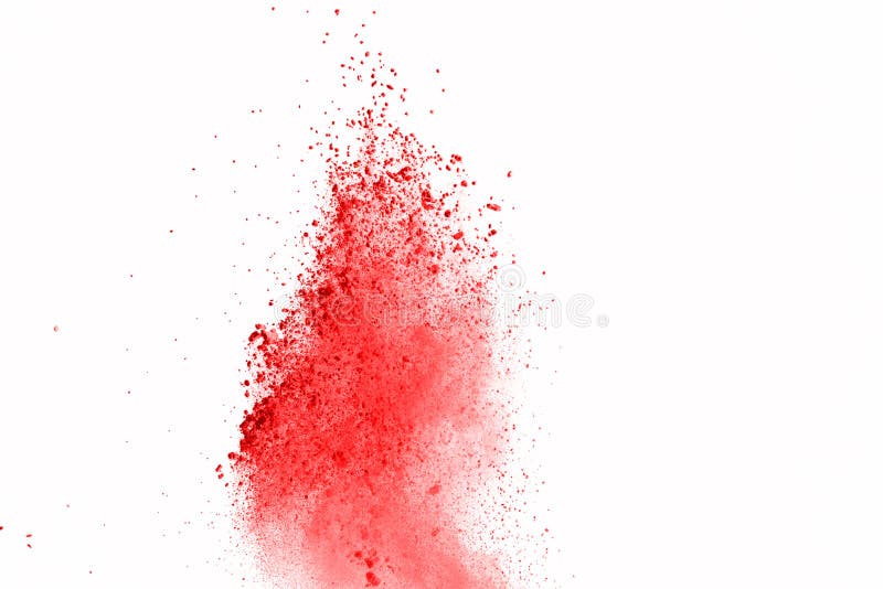 Explosion rouge de poudre image stock. Image du éclat - 99981735