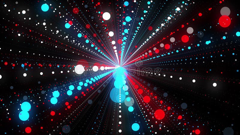 Explosion from Round Bright Particles Stock Illustration - Illustration ...