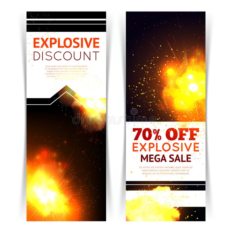 Explosion Sale Banners stock vector. Illustration of decorative - 59166146