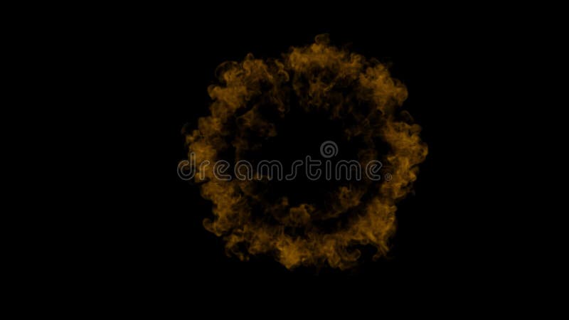 Explosion in the Shape of a Circle on a Black Background. 3D Render ...