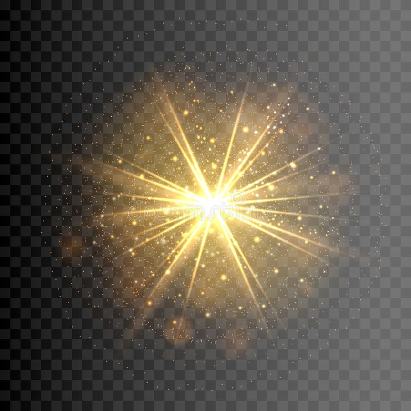 Explosion Shining Light Element Stock Illustration - Illustration of ...