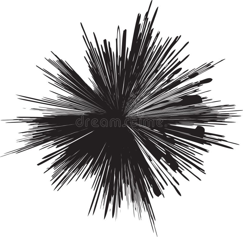 Explosion silhouette stock vector. Illustration of poster - 9093292