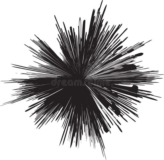 Explosion silhouette stock vector. Illustration of poster - 9093292