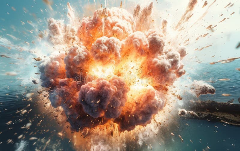 Explosion in the Sky. Created by Generative Artificial Intelligence ...