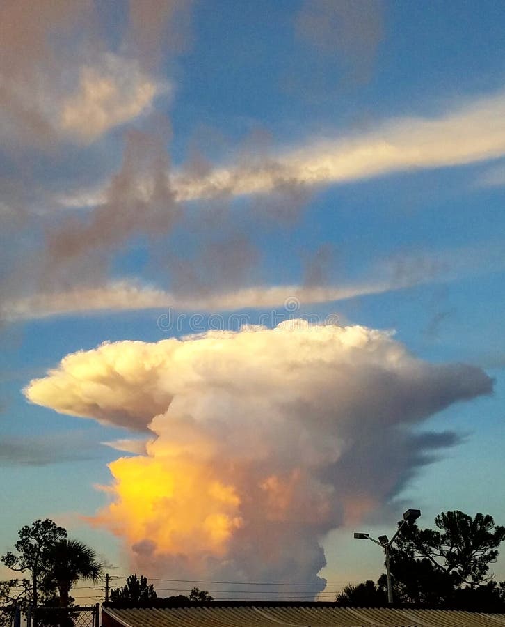 Explosion in the sky stock image. Image of cloud, explosion - 78290449