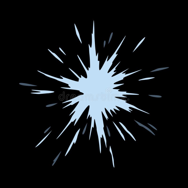 Explosion Spark. Cartoon Burst Effect of Vector Comic Boom and Bang ...